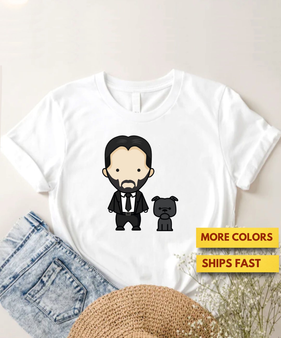 John Wick Shirt, Keanu Reeves Shirt, John Wick Premium Ultra Soft Tee 1 ...
