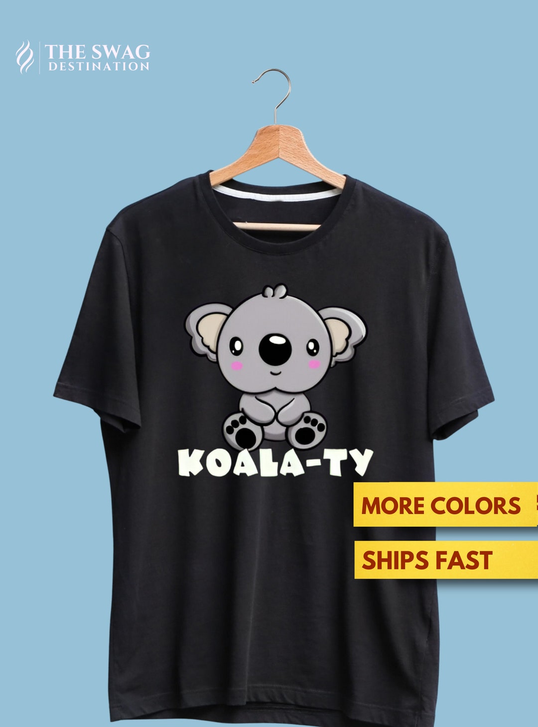 Cute Koala Bear Funny Premium T-shirt, Koala-ty Koala Lover Shirt ...
