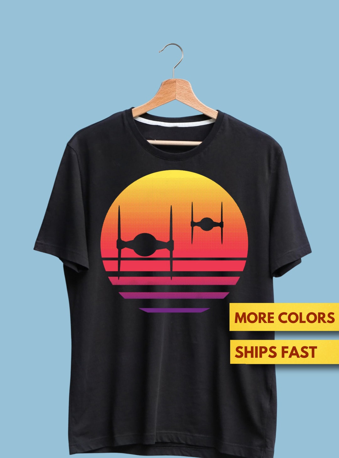 Star Wars Shirt, Tie Fighters Sunset Shirt, Premium Ultra Soft Tee - Etsy