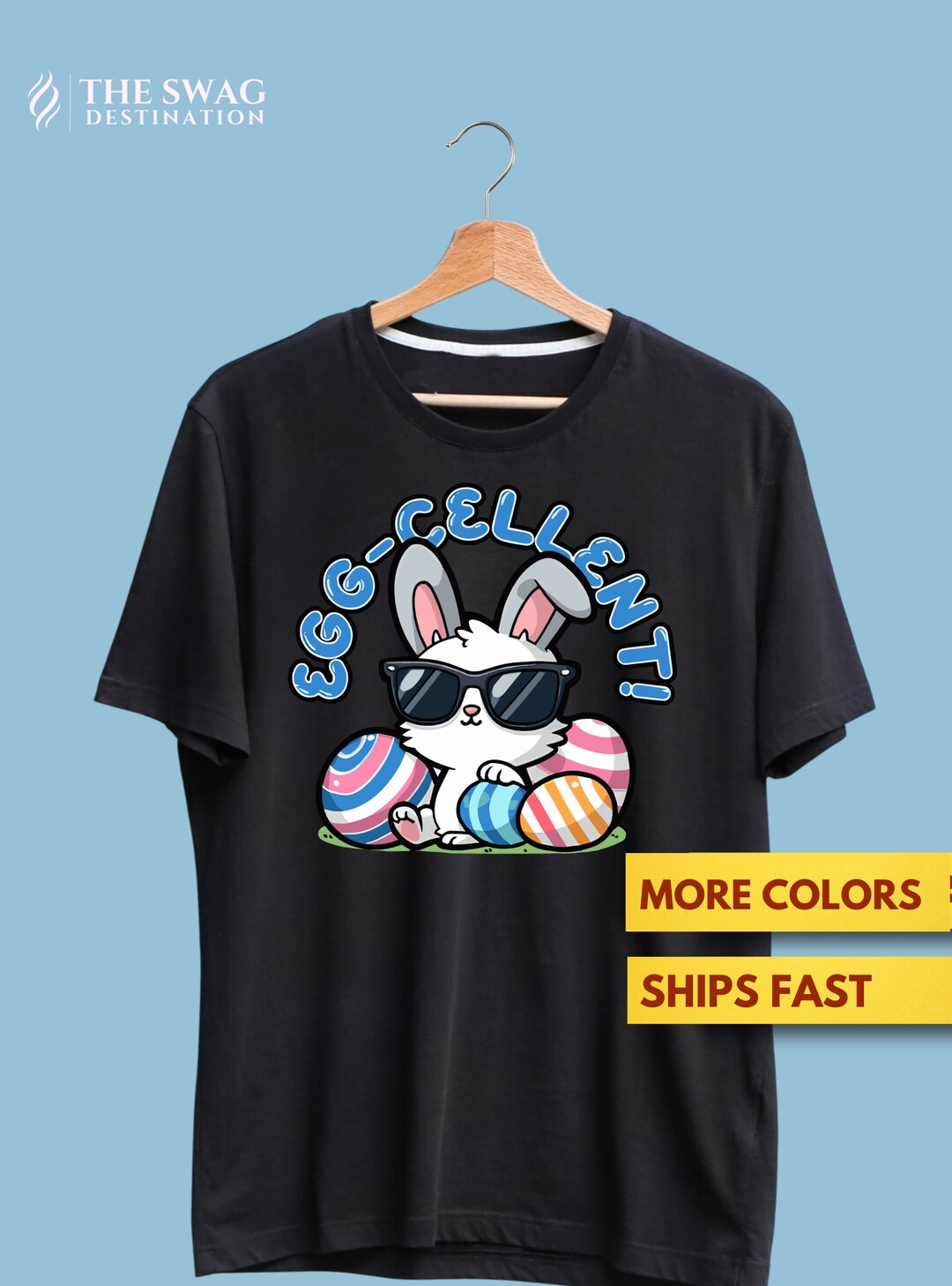 Egg-cellent Funny Easter Bunny Shirt, Easter Egg Shirt, Premium Ultra ...