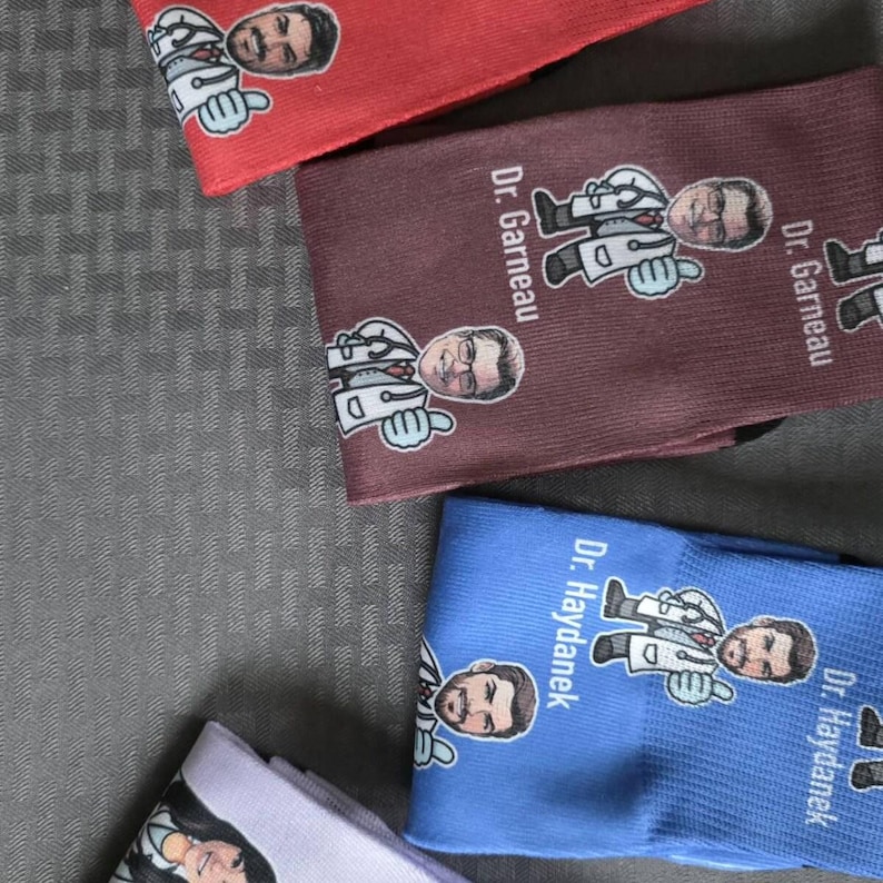 Custom Face Doctor Socks – Personalized Medical Gift for Doctors - Etsy