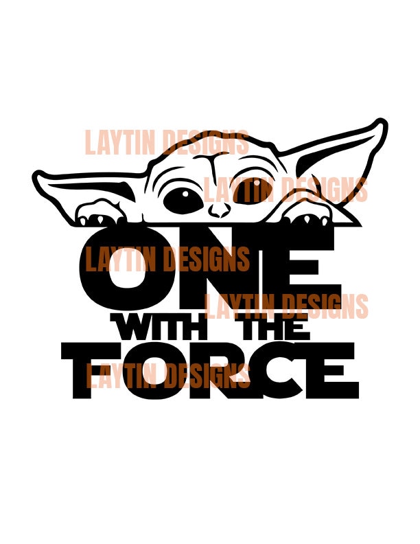 One With the Force PNG - Etsy