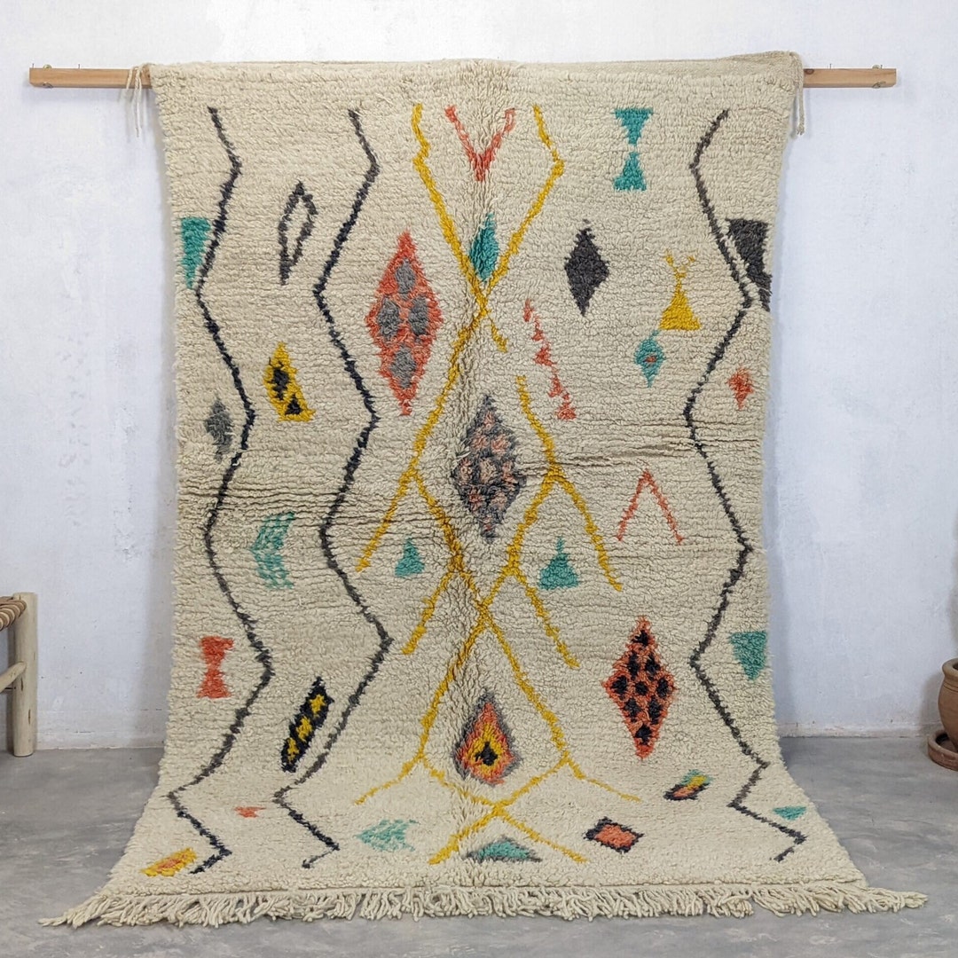 Handmade Moroccan Rug 261 X 154 Cm, Berber Rug, Azilal Rug, Hand Woven ...