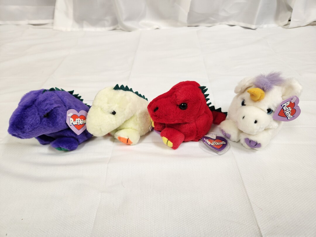 Puffkins Dino and Unicorn Plushies - Etsy