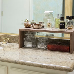 Hardwood Tabletop Shelf - Etsy