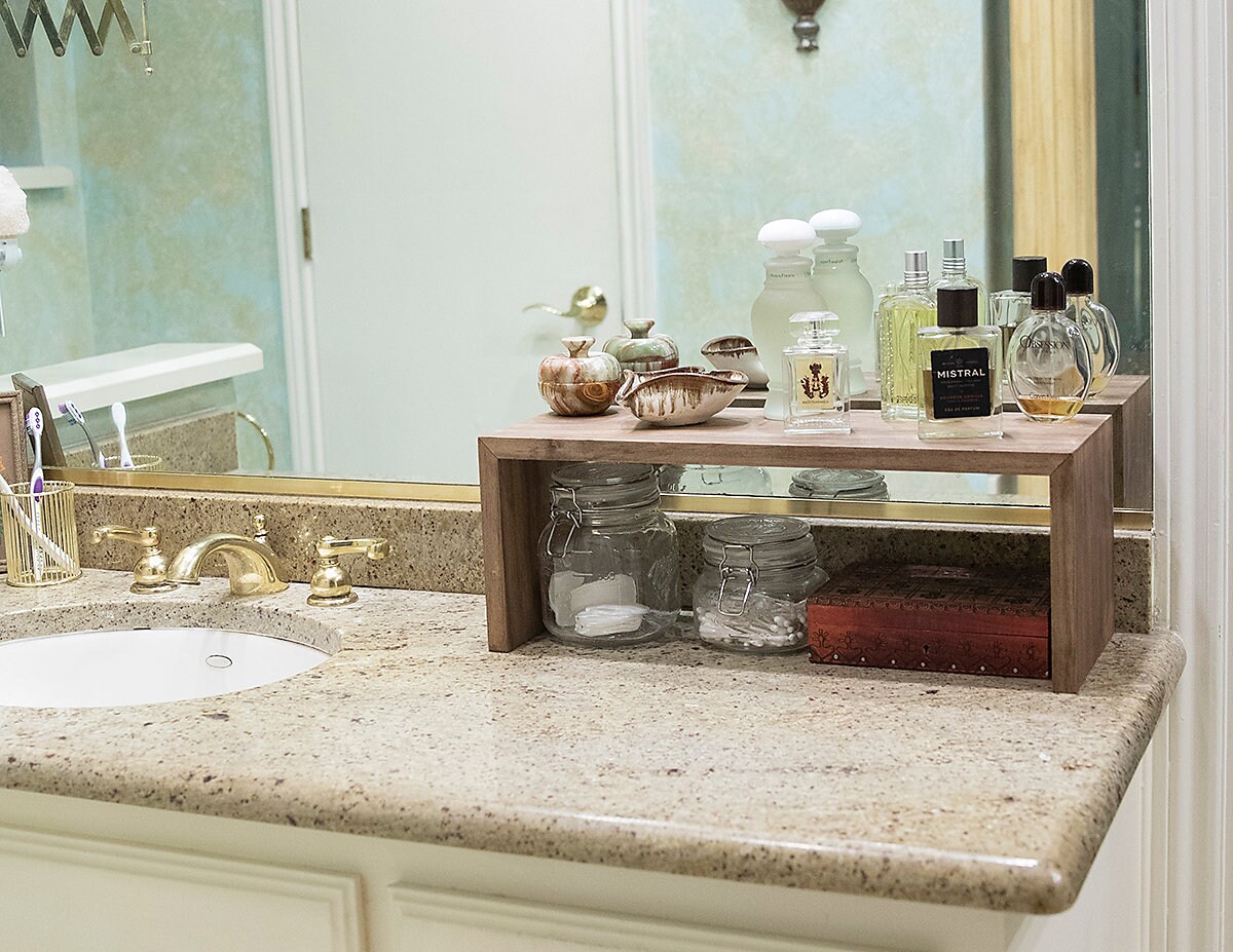 Hardwood Tabletop Shelf - Etsy