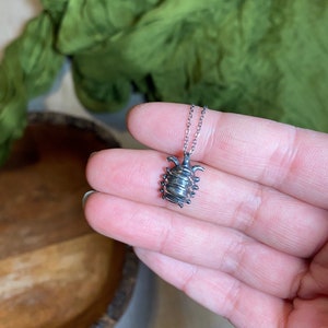 Isopod Necklace/handmade Rollie Pollie Charm 925 Sterling Silver/plant ...