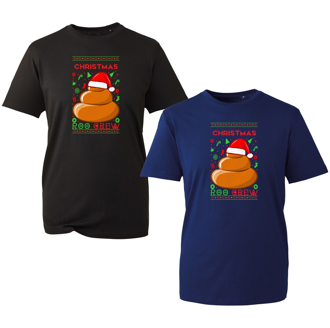 Christmas Poo Crew Santa Merry Christmas T-shirt Tshirt - Etsy