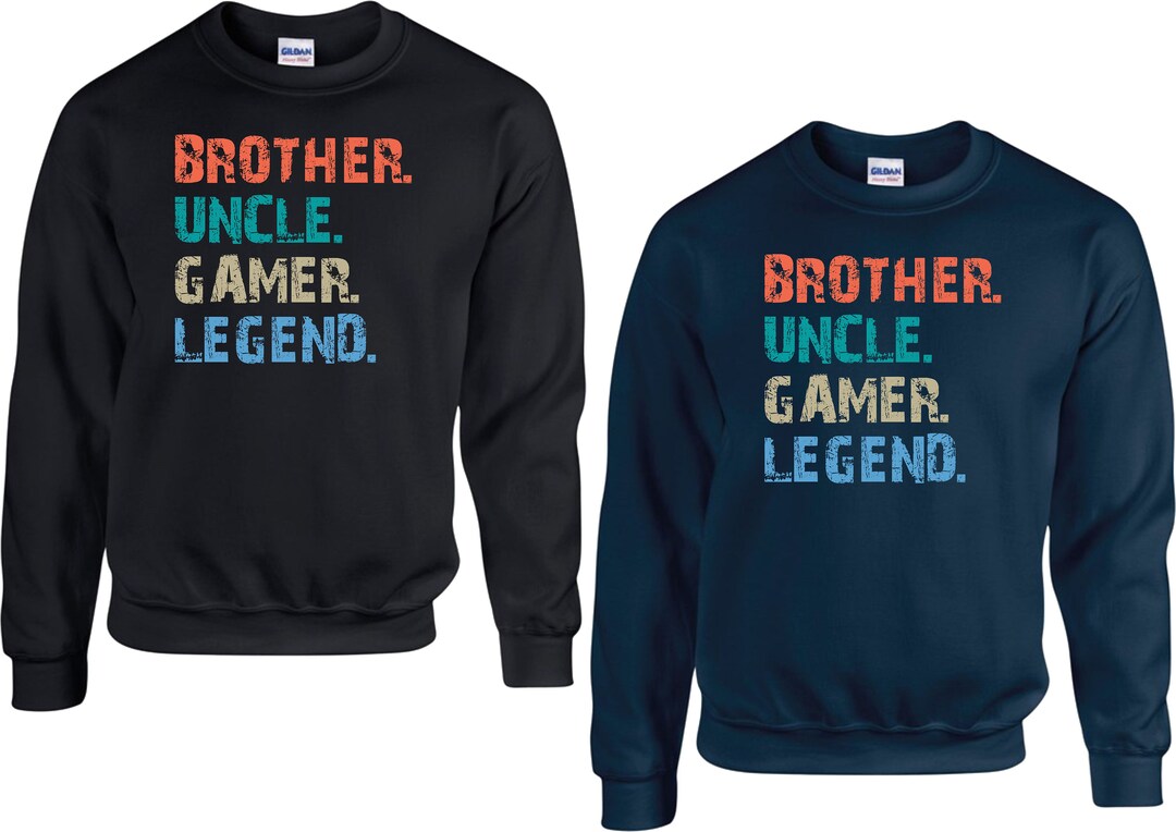 Brother Uncle Gamer Legend Season 2024 Themed Jumper, Game Lover Gamer ...