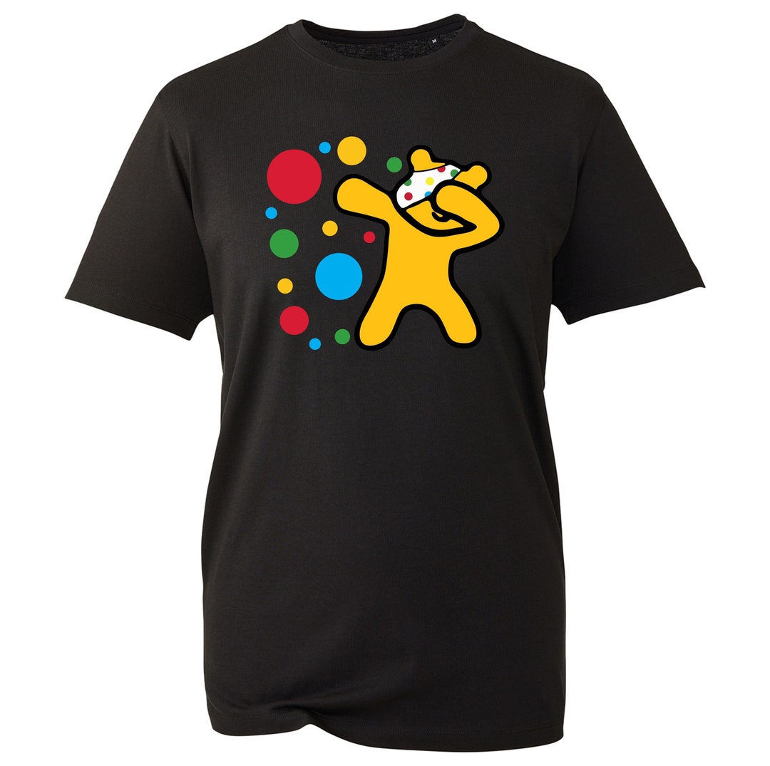 Children in Need 2023 Boys Girls Dab Pudsey Bear T-shirt - Etsy