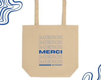 Merci Merci Canvas Tote Bag - Etsy