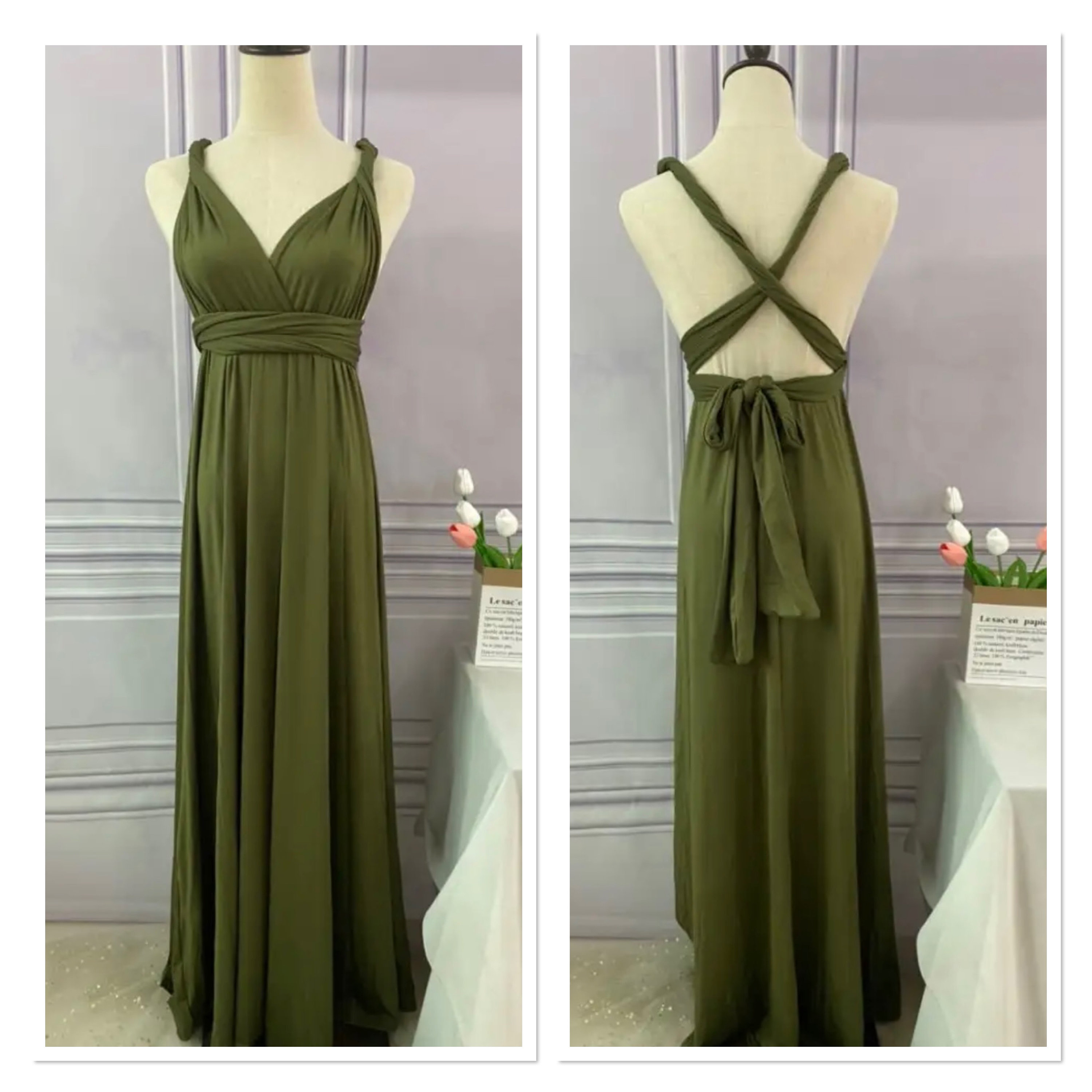 SAGE GREEN Bridesmaid Dress RUST Infinity Dress Terracotta - Etsy