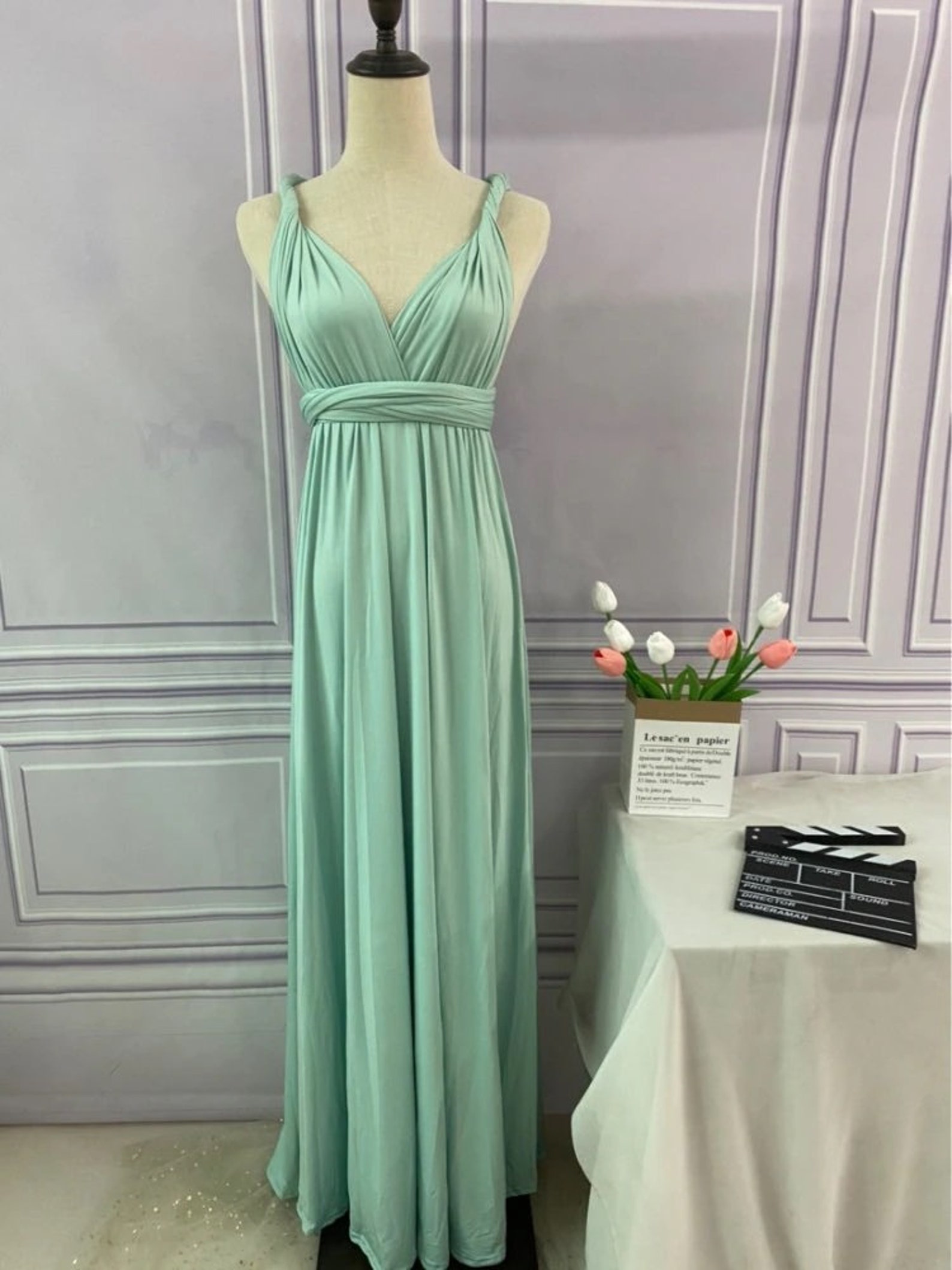SAGE GREEN Bridesmaid Dress / Infinity Bridesmaid Dress / Multi-way ...