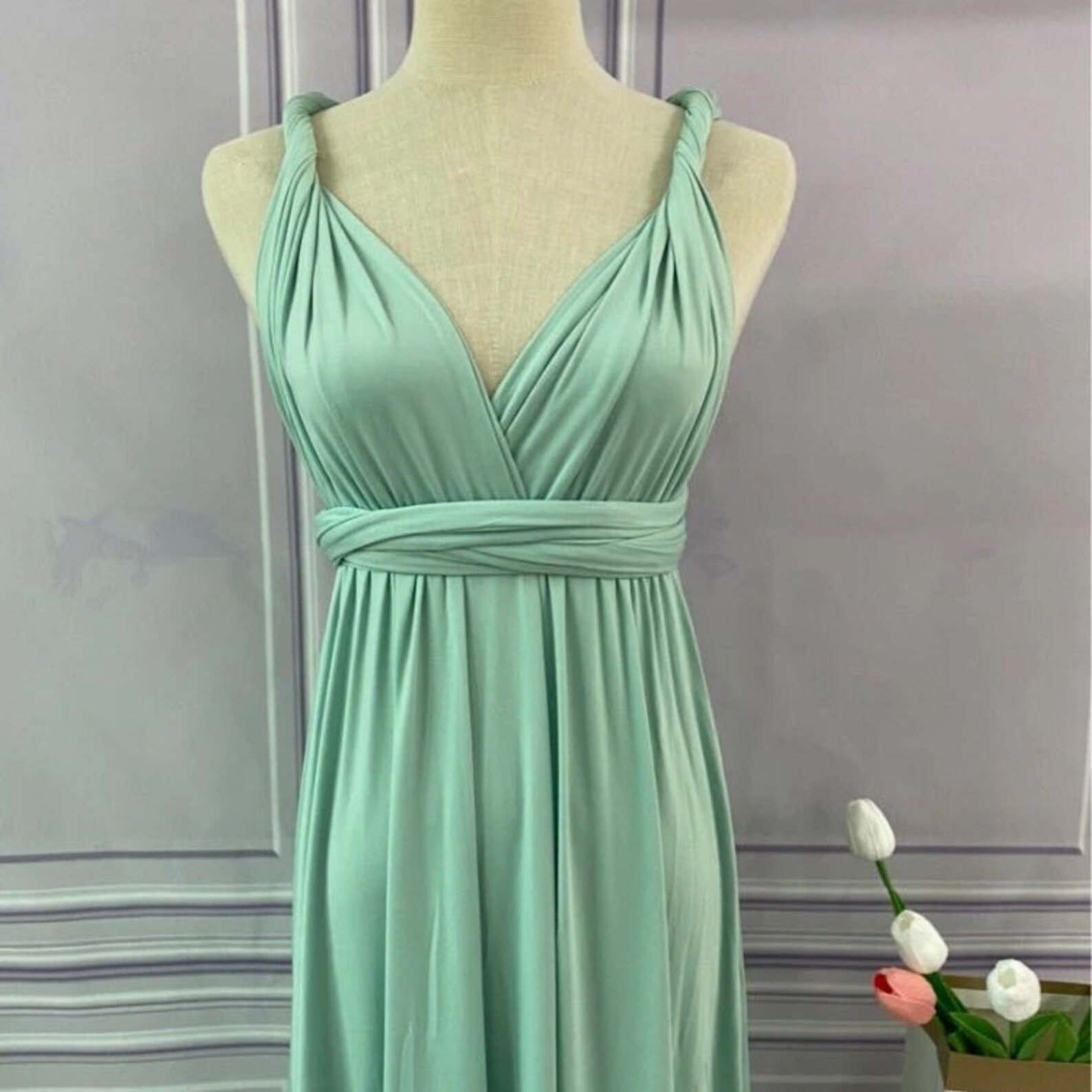 SAGE GREEN Bridesmaid Dress / Infinity Bridesmaid Dress / Multi-way ...