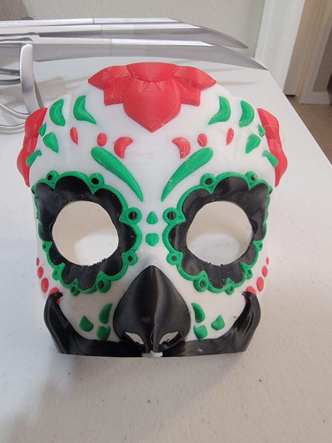 Mustache Calavera Mask - Etsy