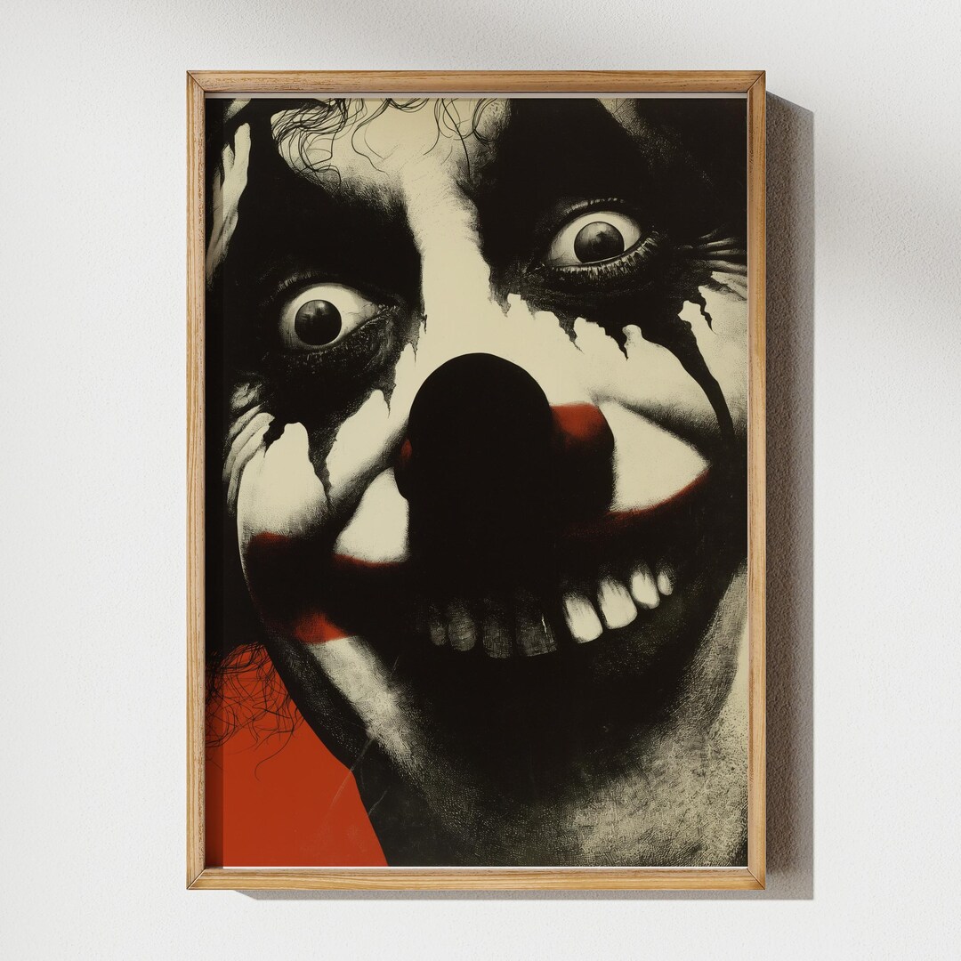 Creepy Clowns, Clowncore, Dark Humor Decor, Clown Art, Art the Clown ...