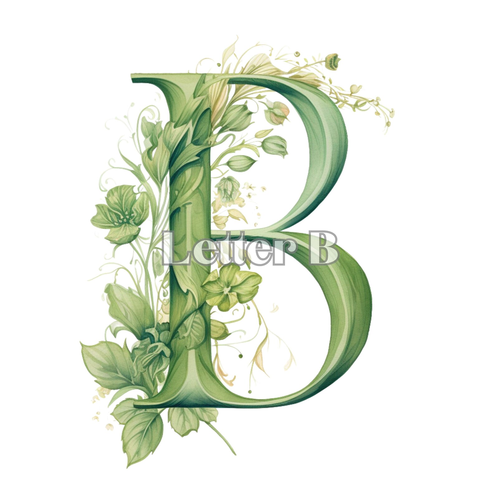B Monogram PNG, Letter B PNG, B Template Transparent Background, B ...
