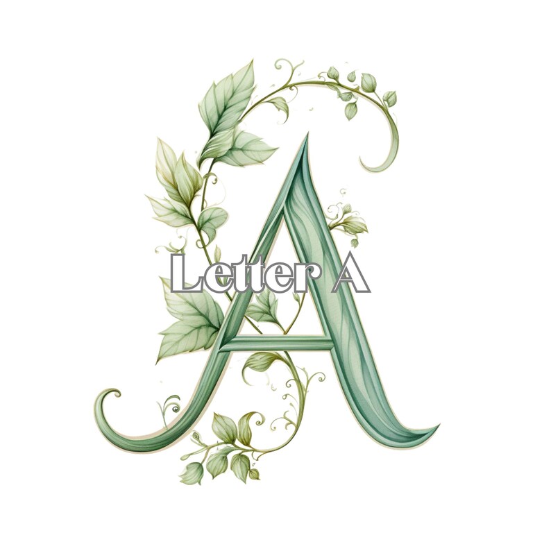 A Monogram PNG, Letter A PNG, A Template Transparent Background, A ...