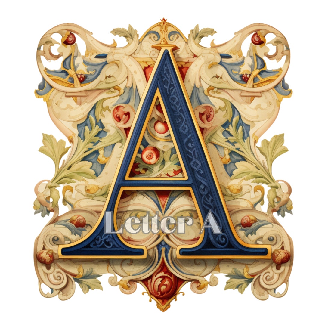 A Monogram PNG, Letter A PNG, A Template Transparent Background, A ...