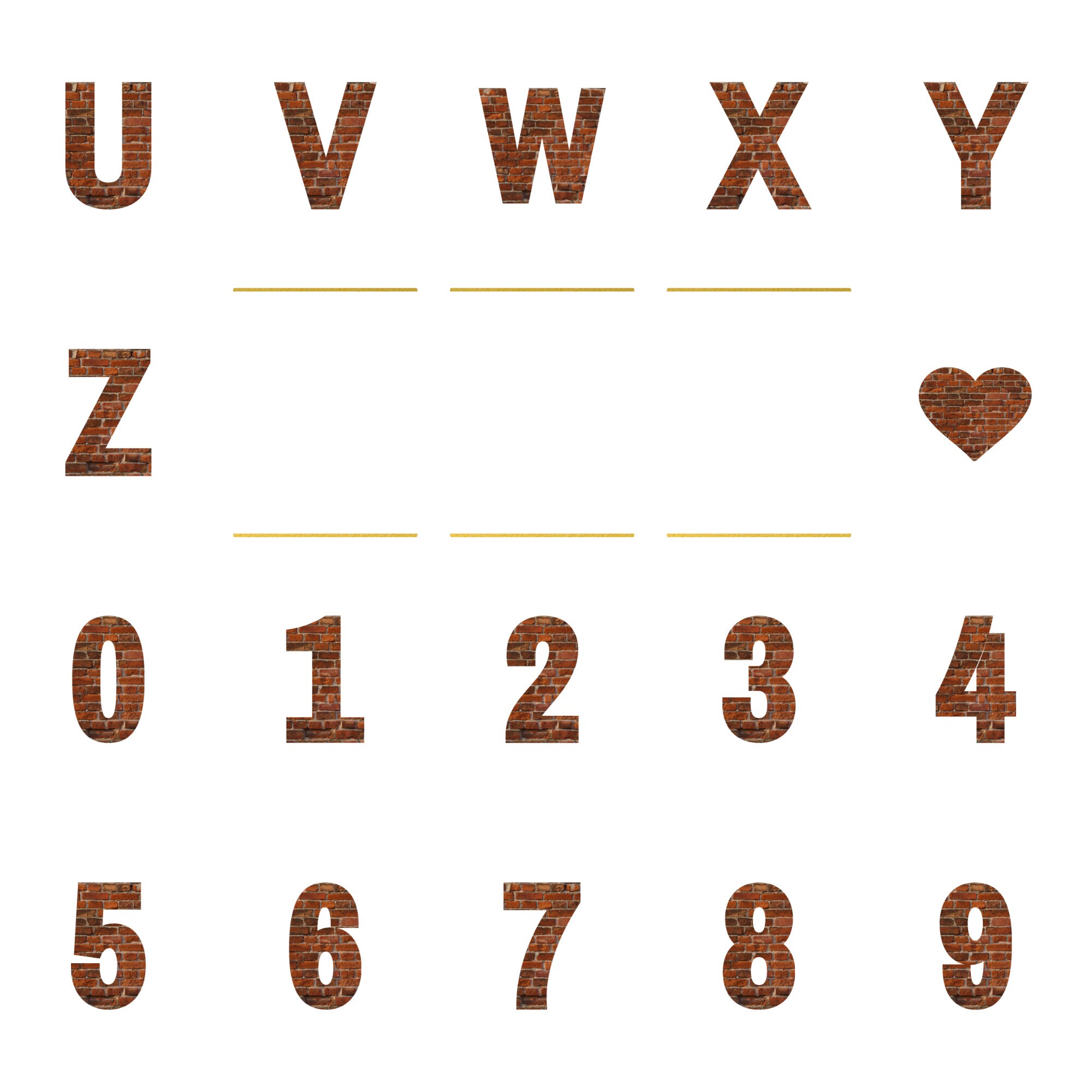Bolted Alphabet Clipart Font, Digital Capital Letters, Instant Download ...
