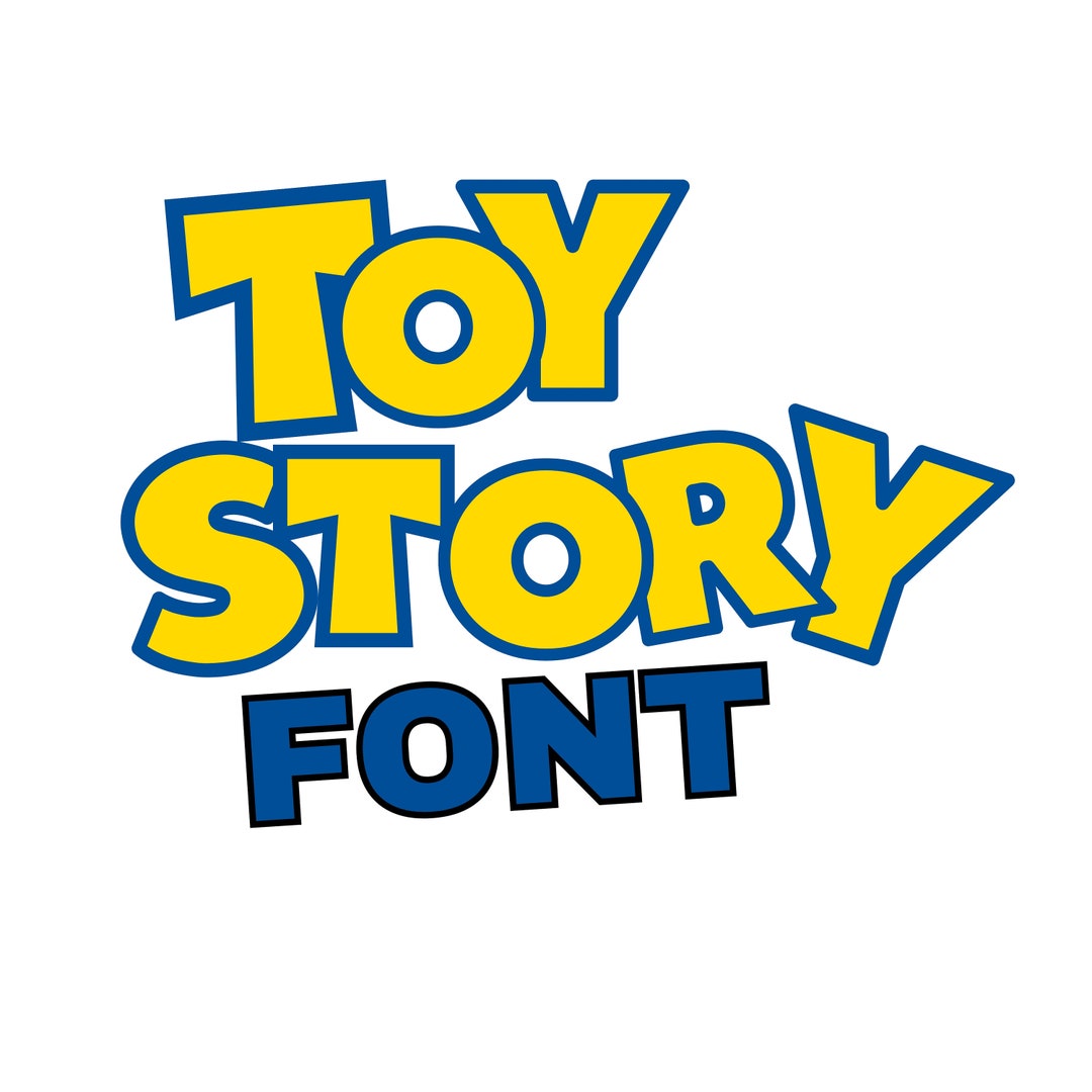 Toy Story Font SVG, Alphabet & Numbers Clipart, Toy Story Letters ...