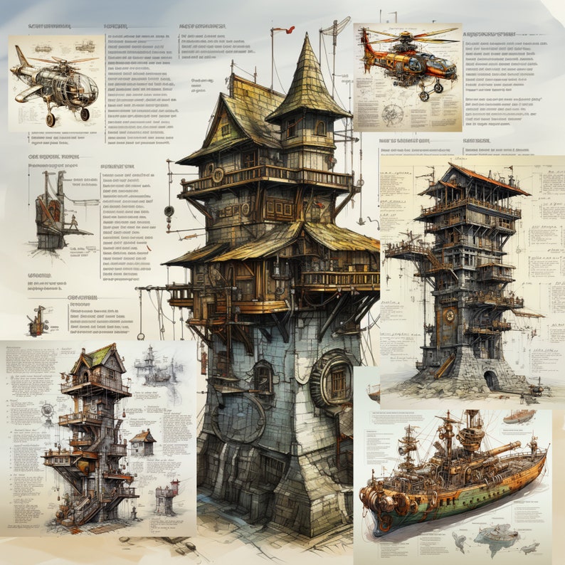 Steampunk Machines PNG, Retro Tech Art, Steampunk Gift, Steam Punk ...