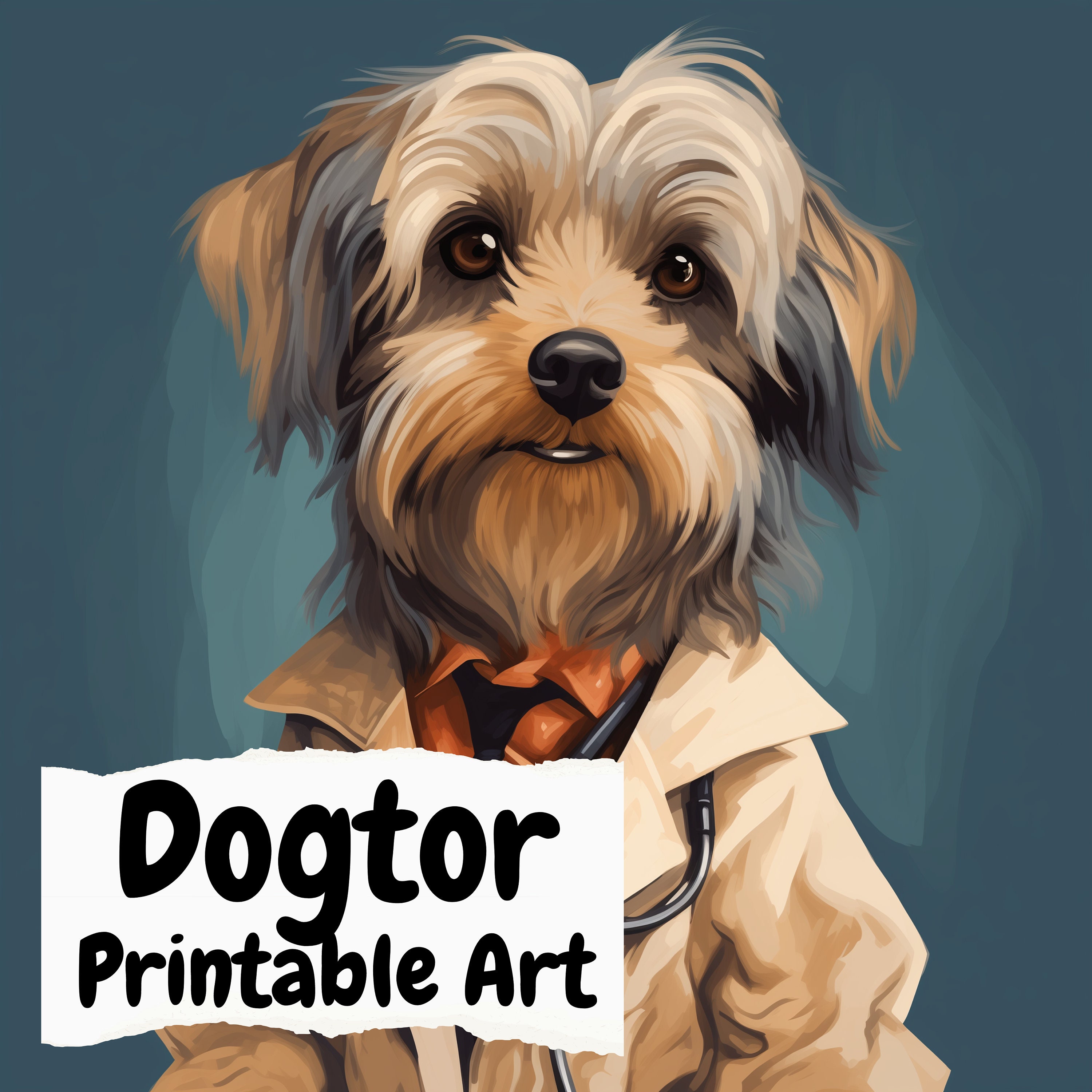 Dog Clip Art, Dog Doctor Instant Download Sublimation - Etsy