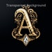 A Monogram PNG, Letter A PNG, A Template Transparent Background, A ...