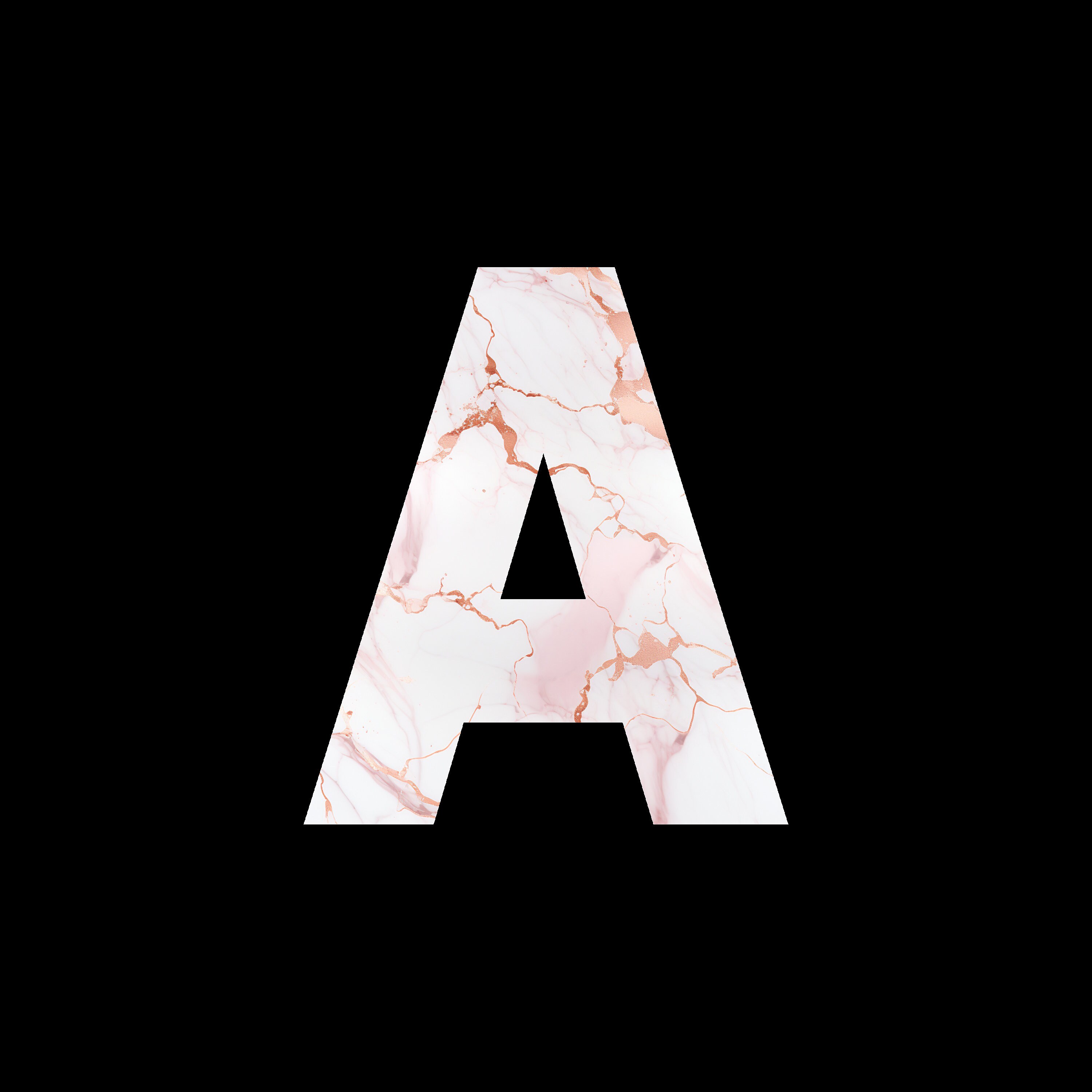 Pink Marbled Alphabet Clipart, Digital Capital Letters, Instant ...