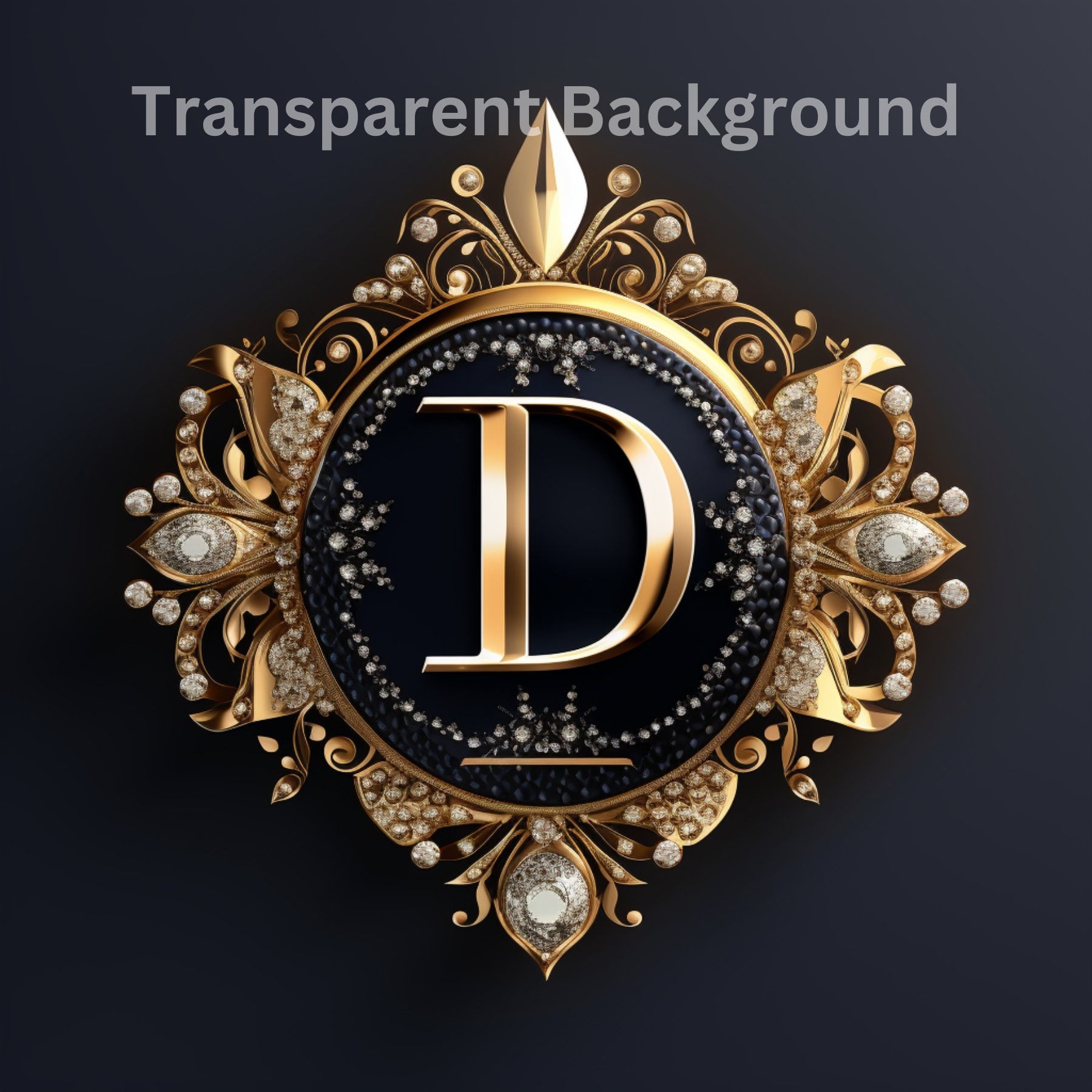 D Monogram PNG, Letter D PNG, D Template Transparent Background, D ...