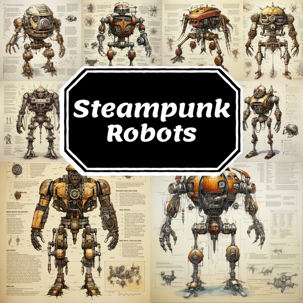 Retro Robot Tech Art - Etsy