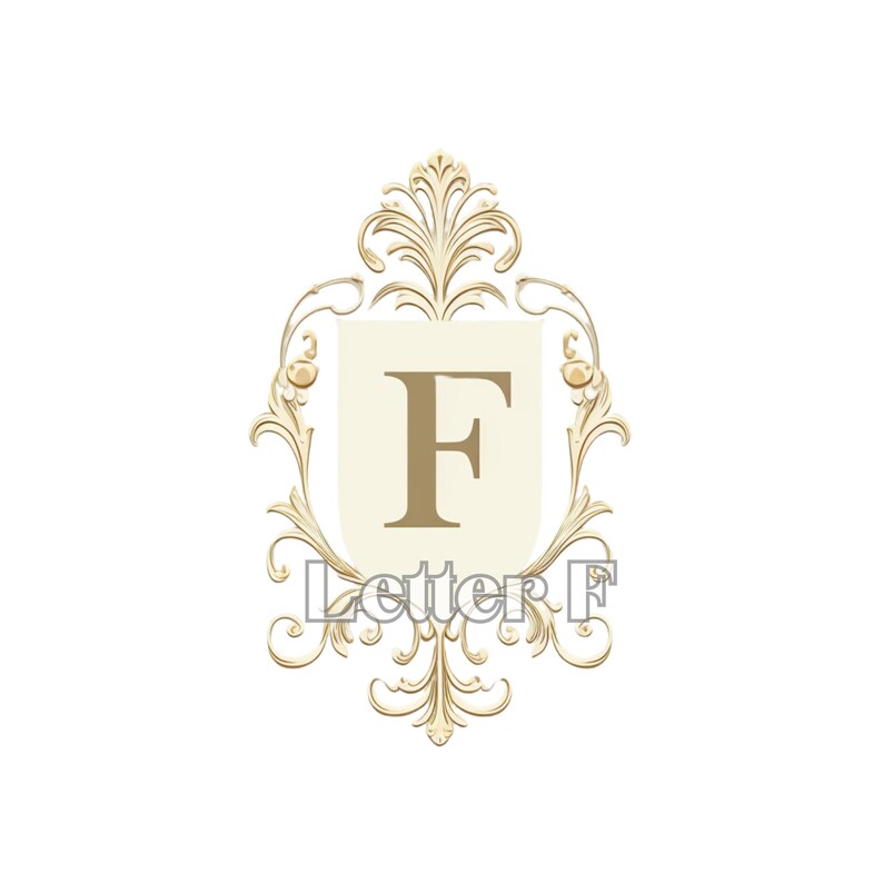 F Monogram PNG, Letter F PNG, A Template Transparent Background, F ...
