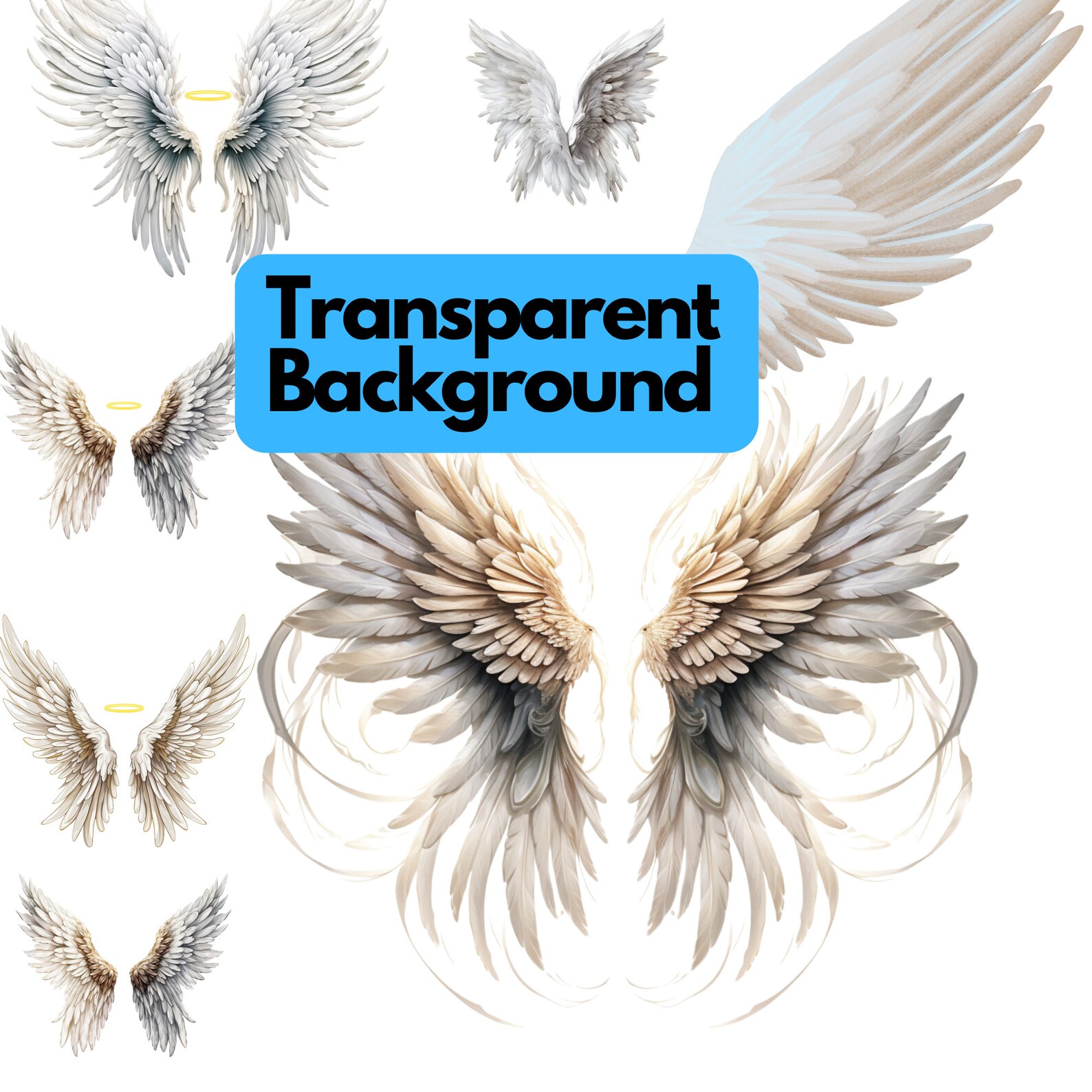 Transparent Background Angel Wings Clipart, Fairy Wings Image, Guardian ...