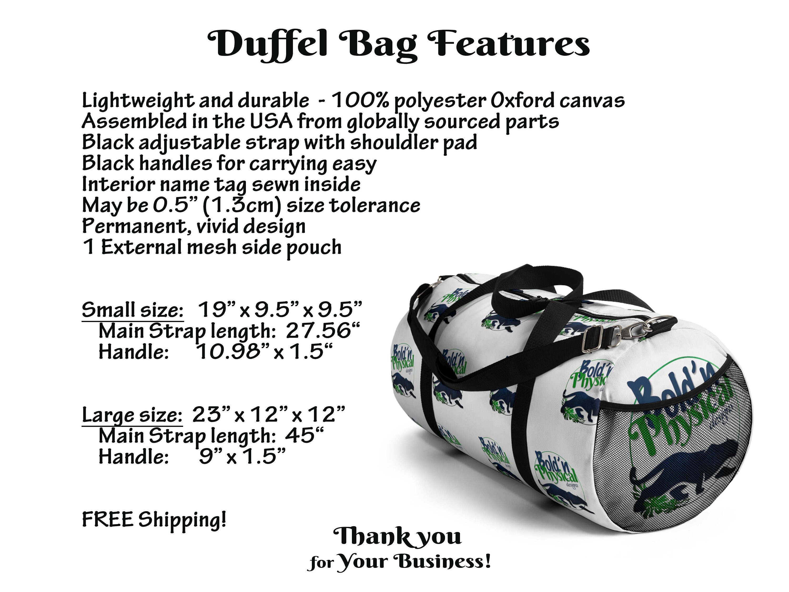 Teal and Silver Travel Bag, Football Team Bag, Gym Bag, Large Duffel ...