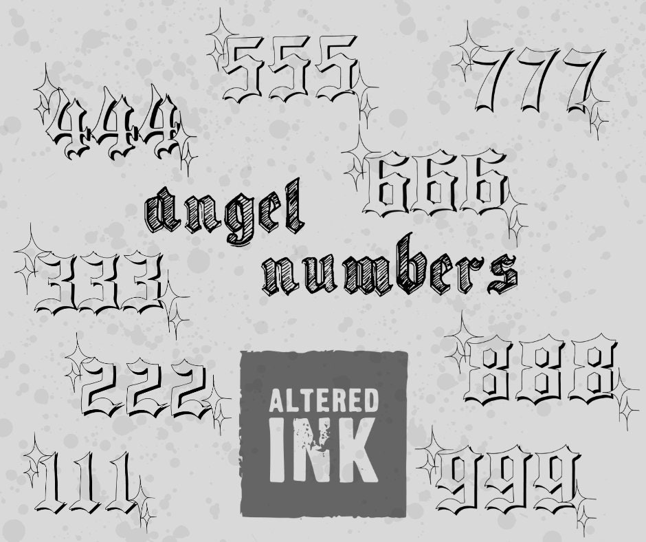 Angel Numbers Svg Bundle Cricut Files Coldcup Designs - Etsy UK