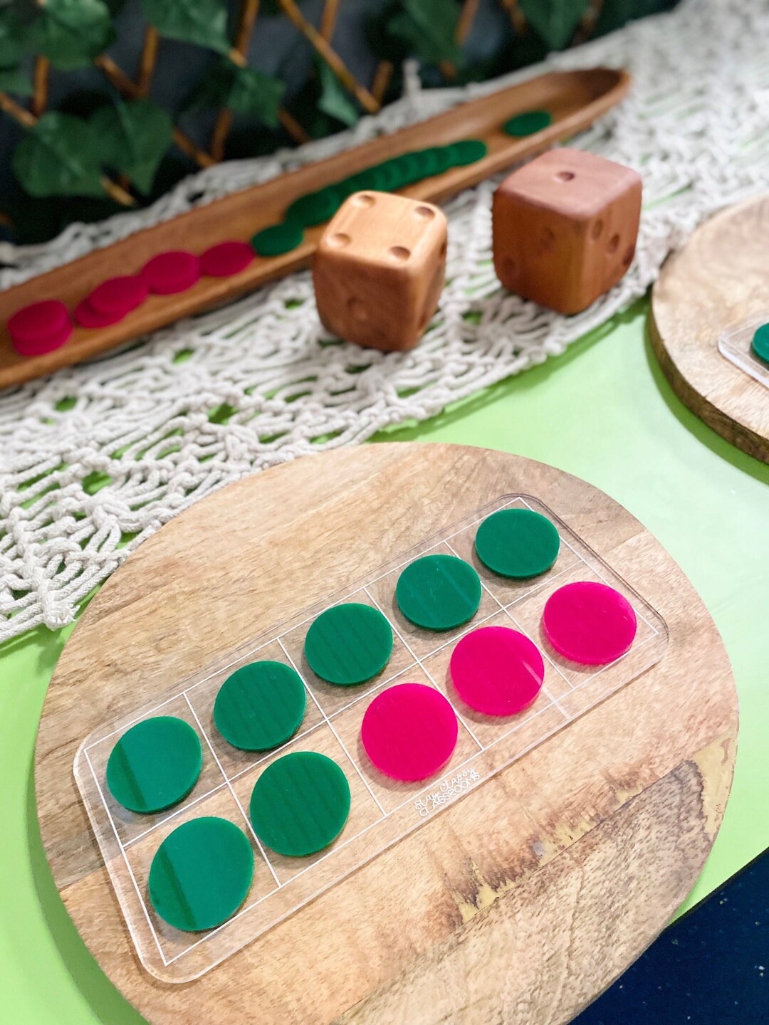 Acrylic Tens Frame Board With Counters - Etsy