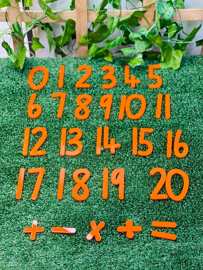 Acrylic Number Set | 0-20 | Plus Symbols - Etsy Australia