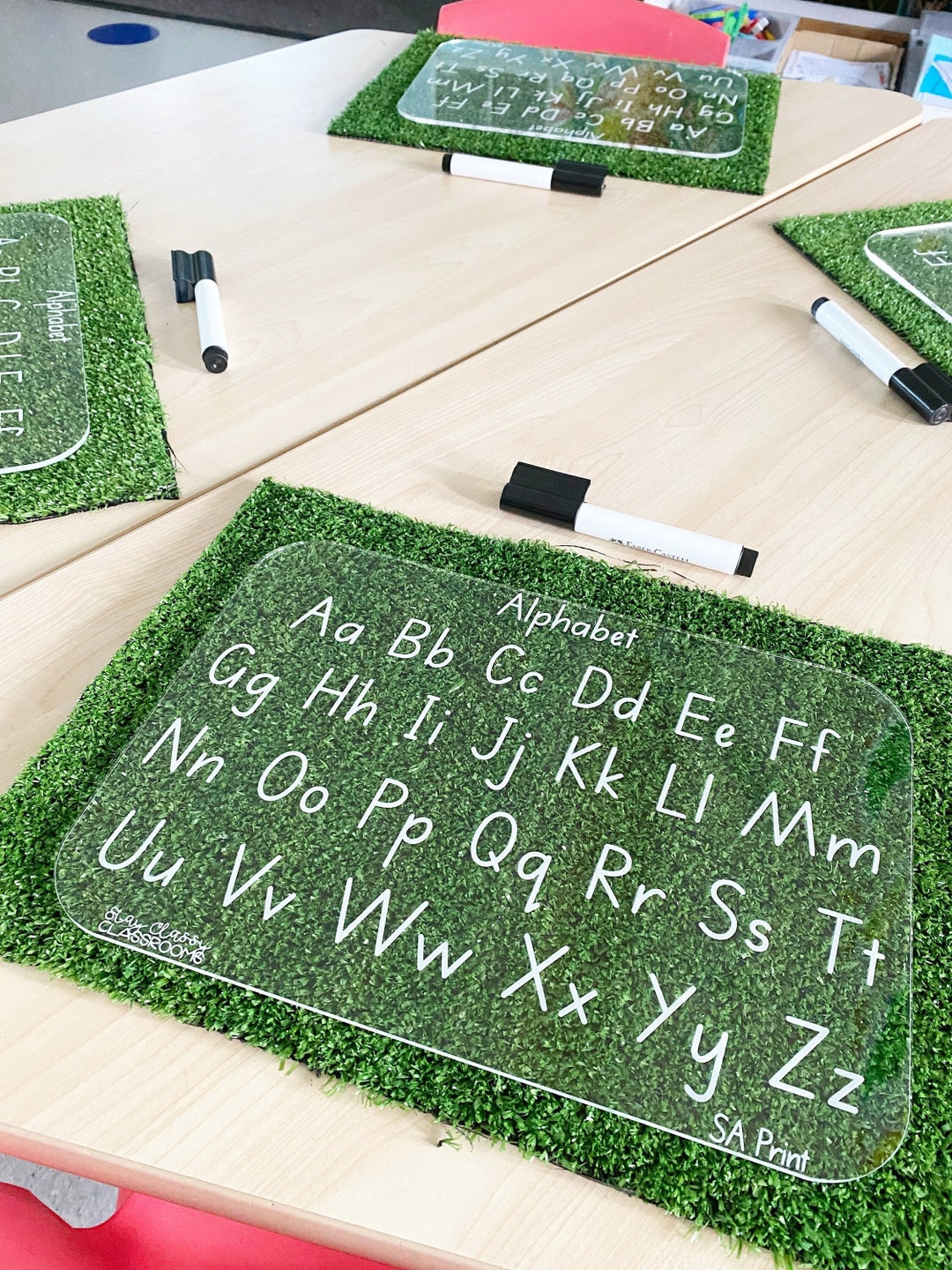 Acrylic Alphabet Tracing Board Upper & Lower Case Australian State ...