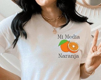 Eres Mi Media Naranja Spanish Orange Greeting Card / Handmade Gift ...