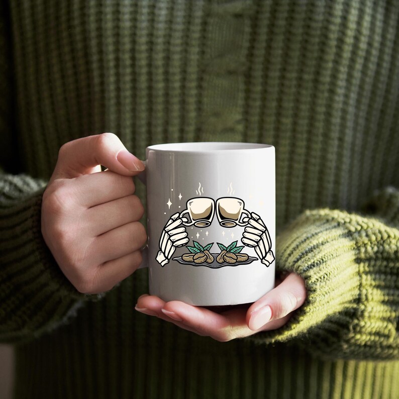 Skeleton Best Friend Coffee - Etsy