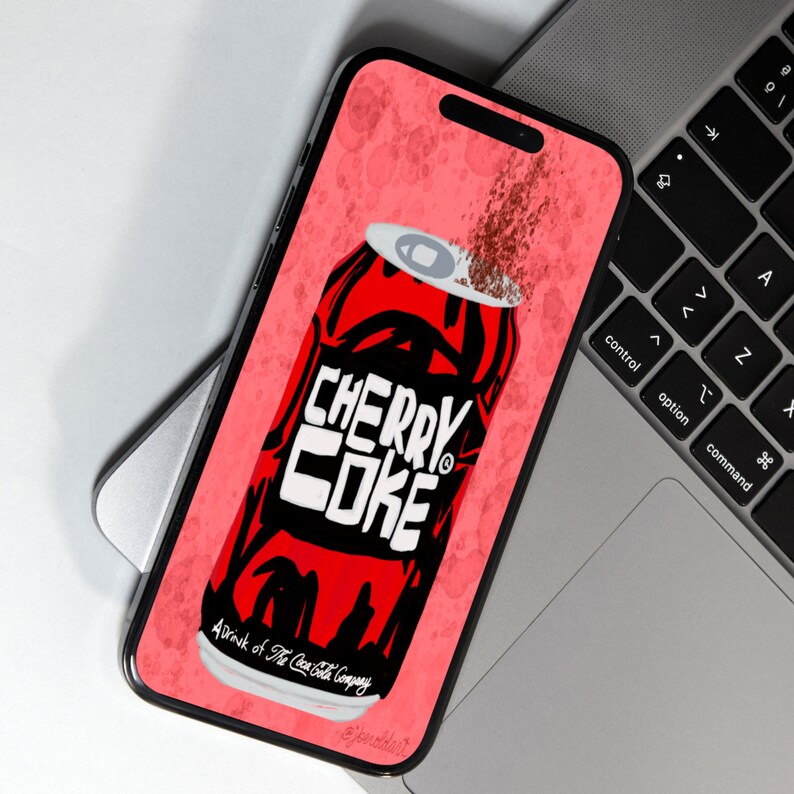 90s Vintage Cherry Coke Can Wallpaper — Android - Etsy