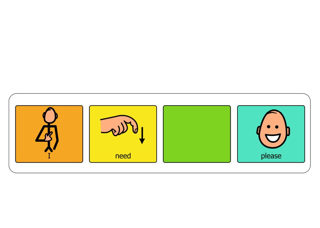 I Need Communication Strip With 48 Symbols - Etsy