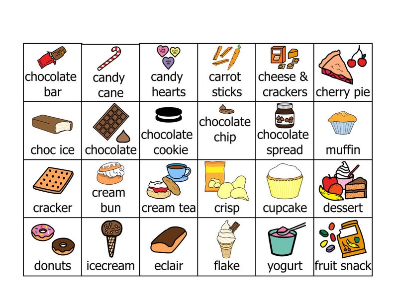 I Would Like to Eat Communication Board With 192 Symbols - Etsy