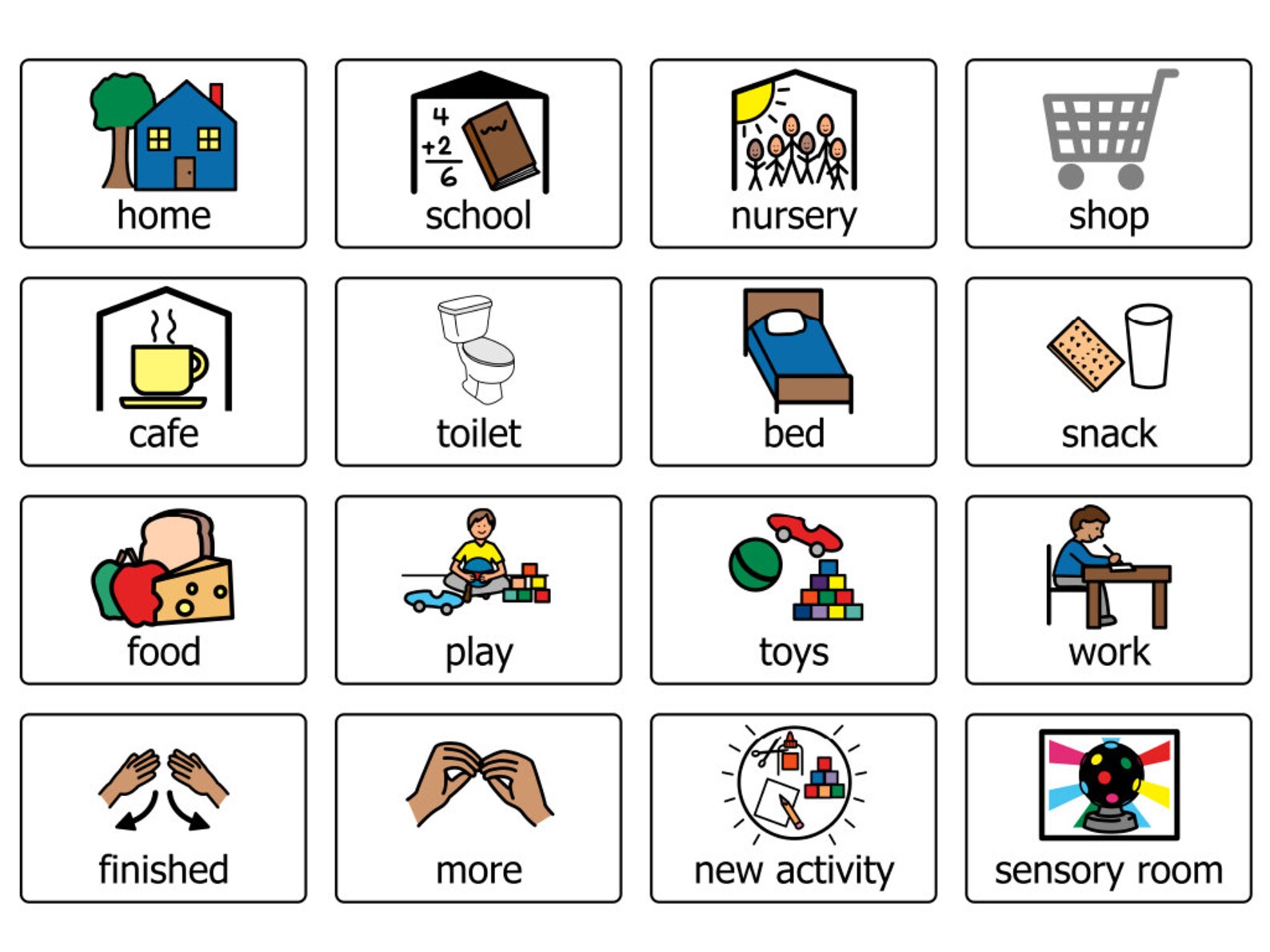 Now Next Board With 64 Symbols - Etsy