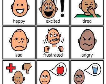How I Feel and What Will Help Communication Board - Etsy