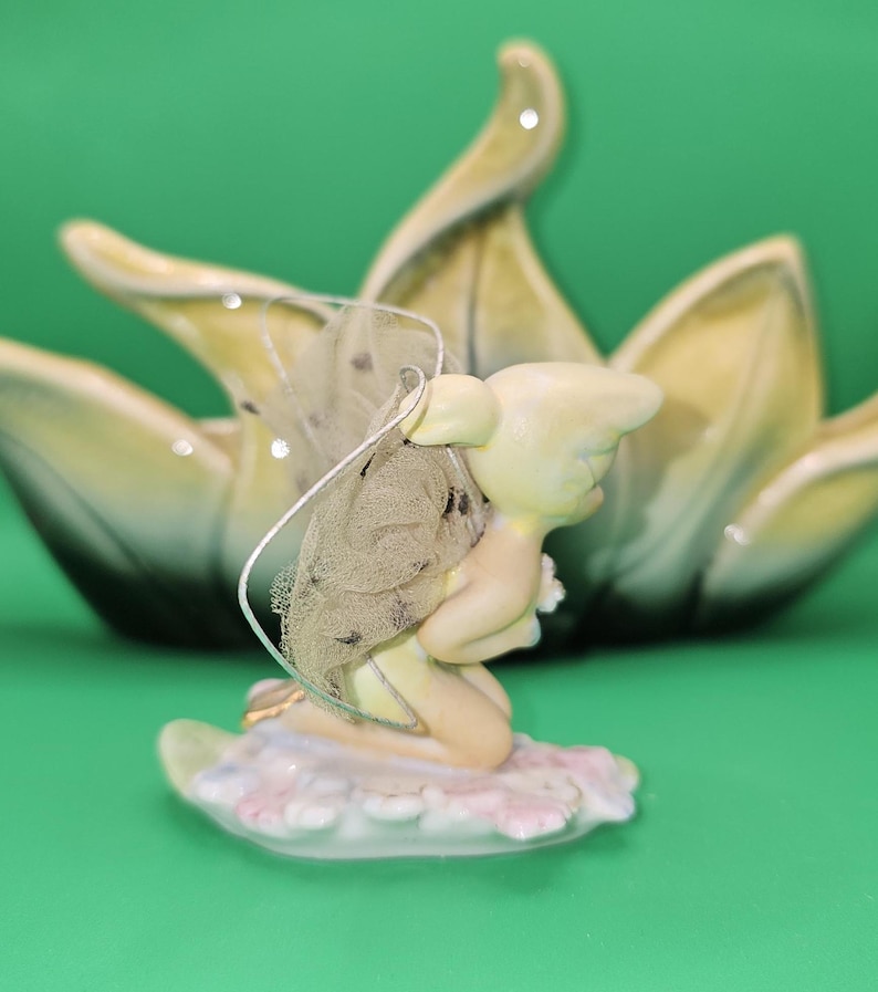 Vintage Tinker Bell Figurine, Wales Japan Ceramic Fairy, Kneeling - Etsy