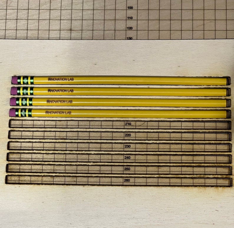 Laser Engraving Pencil Alignment Jig Digital File With Lightburn, SVG ...