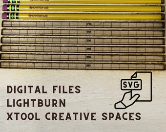 Laser Engraving Pencil Alignment Jig Digital File With Lightburn, SVG ...