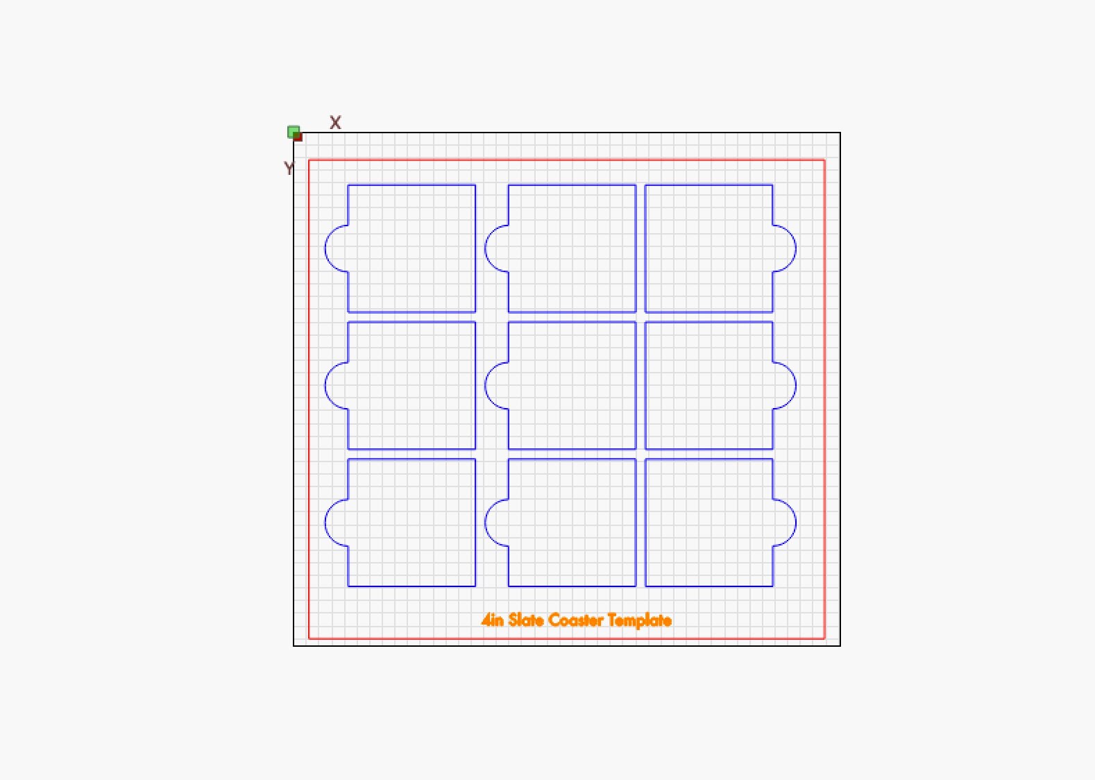 4 Inch Square Black Slate Coaster Laser Engraving Alignment Jig ...