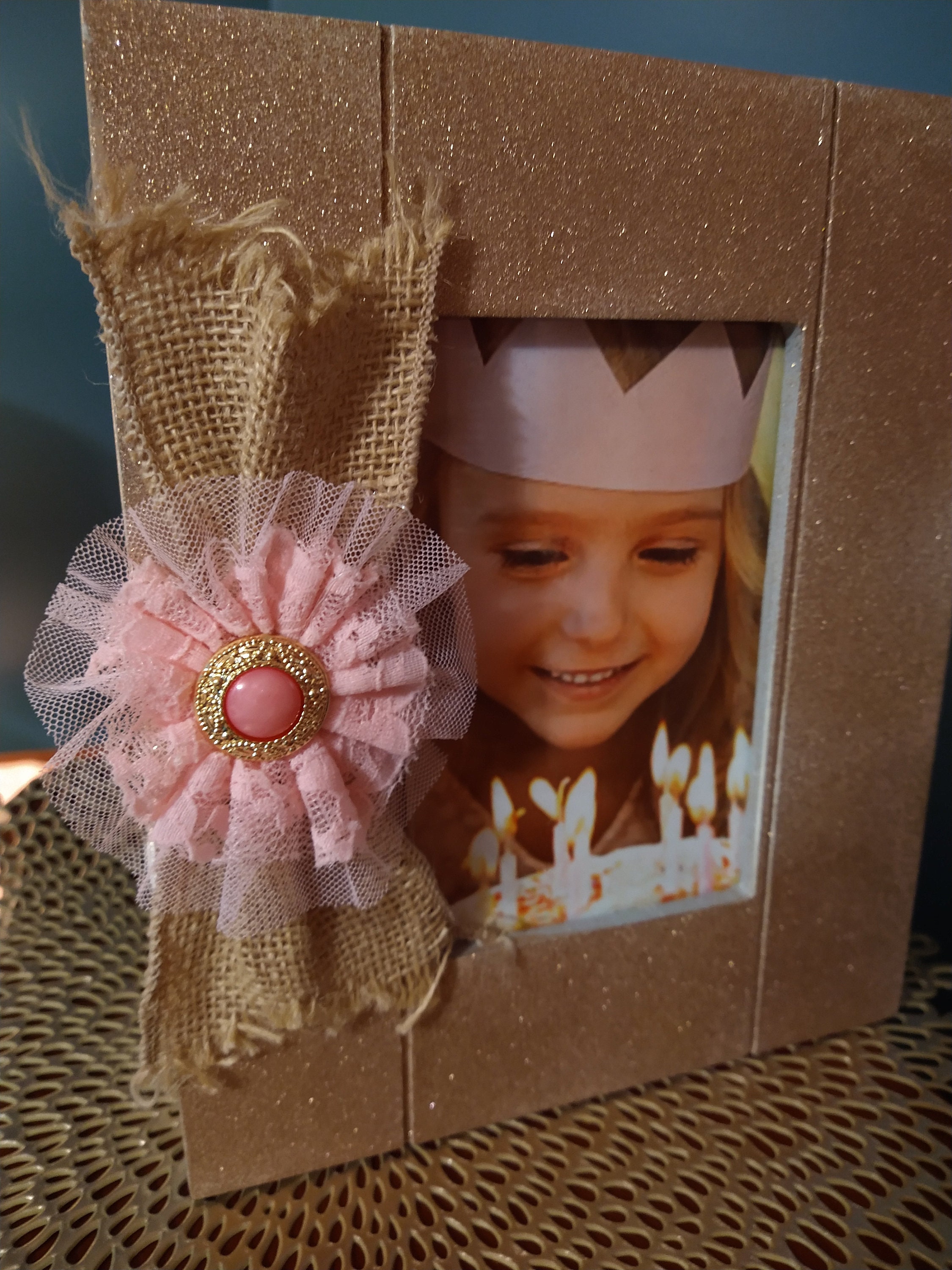 Princess for a Day- Sparkle Gold Photo Frame - Etsy